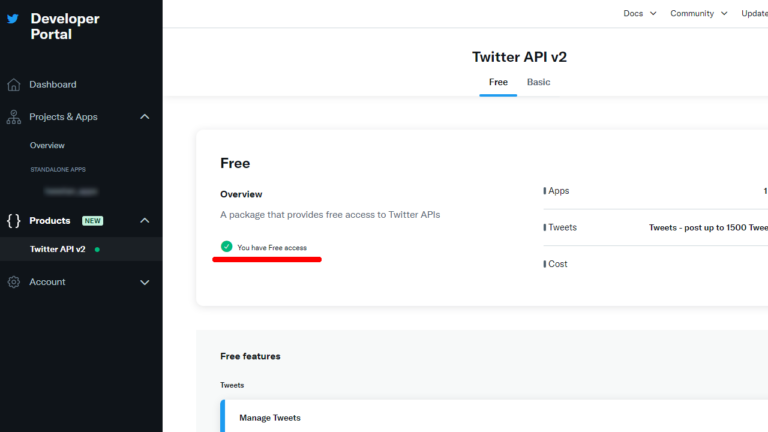 Twitter API 有料化でv1.1キーが使えなくなり、v2キーを取得してみたらv1.1がまだ使えた話 | dtn.jp運営ブログ
